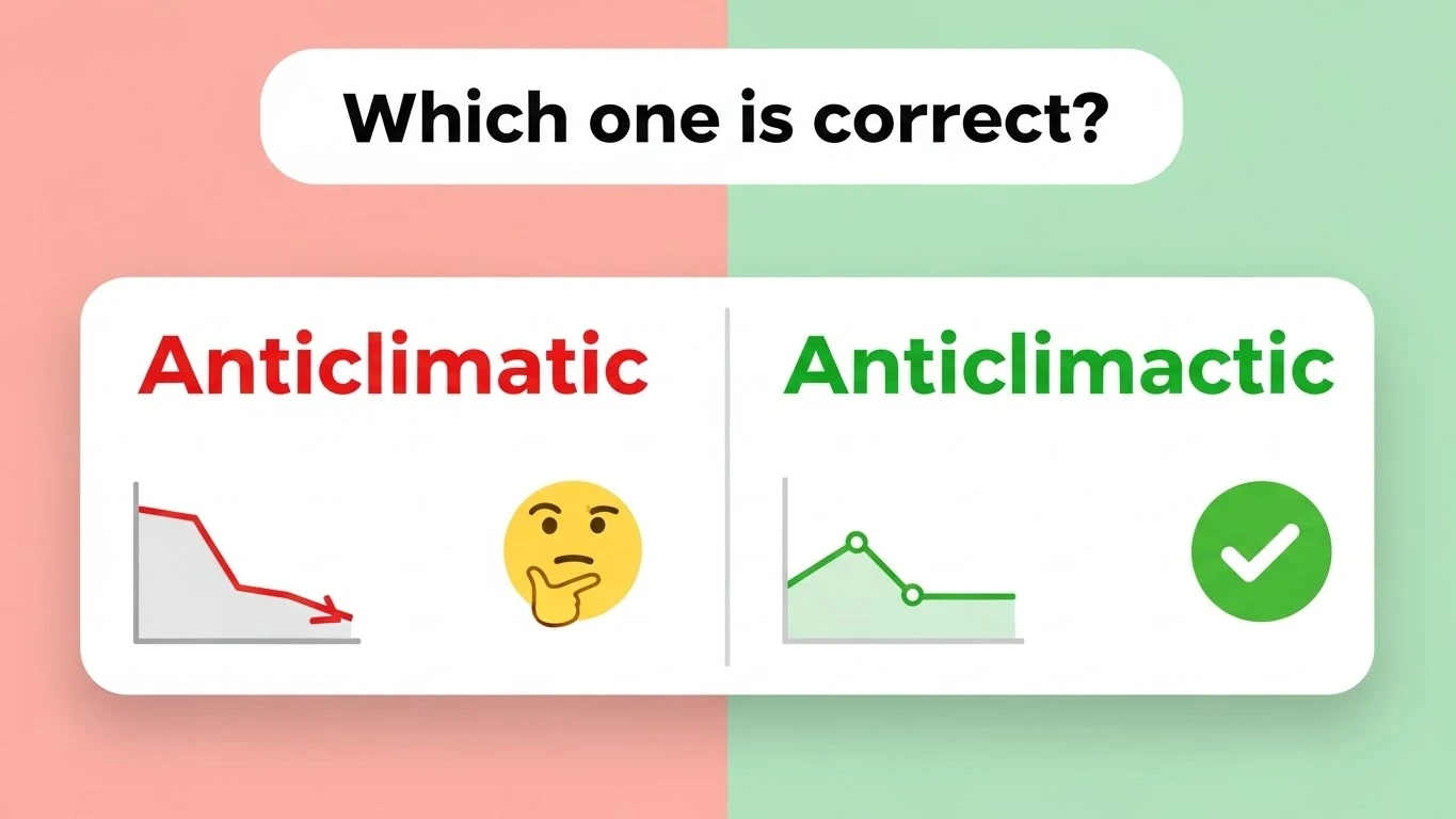 Anticlimactic or Anticlimatic : Which One Is Correct and Why?