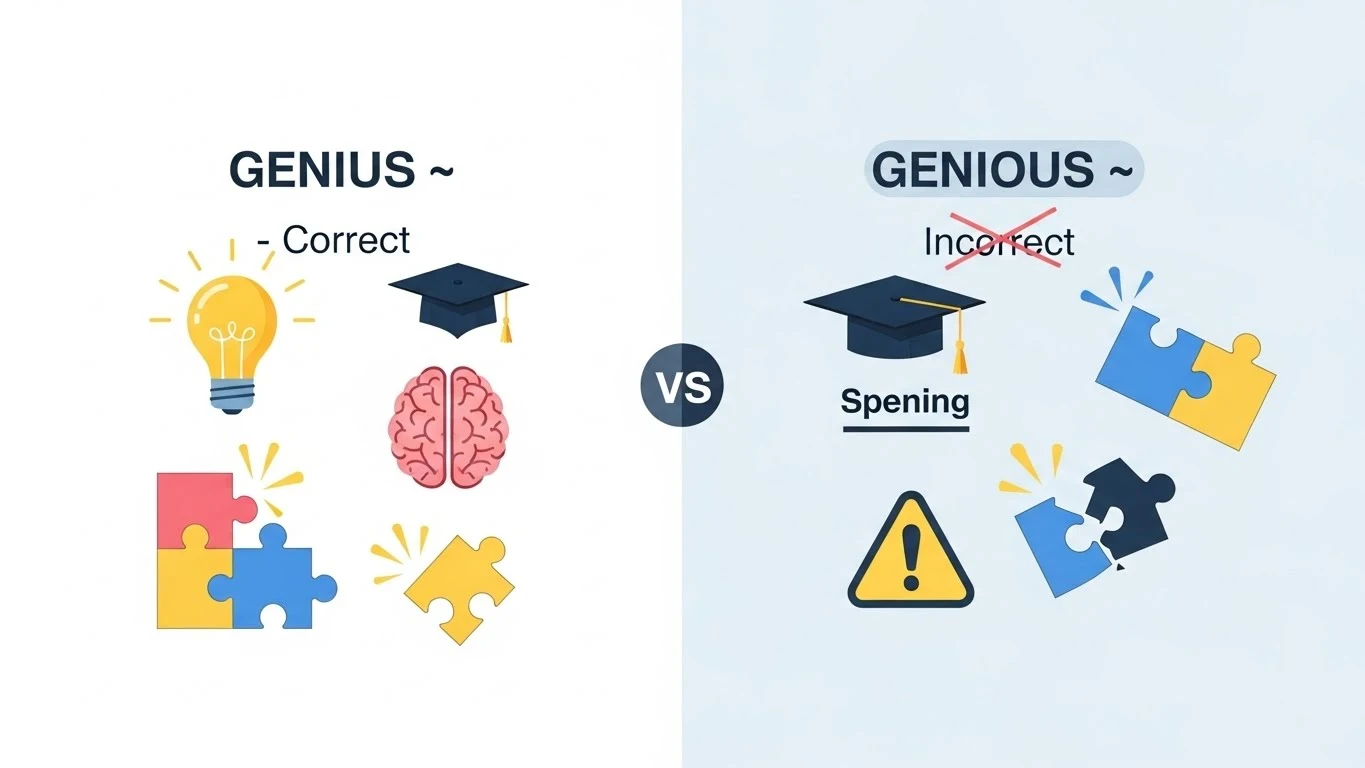 Genius or Genious : Which Spelling Is Correct and Why?