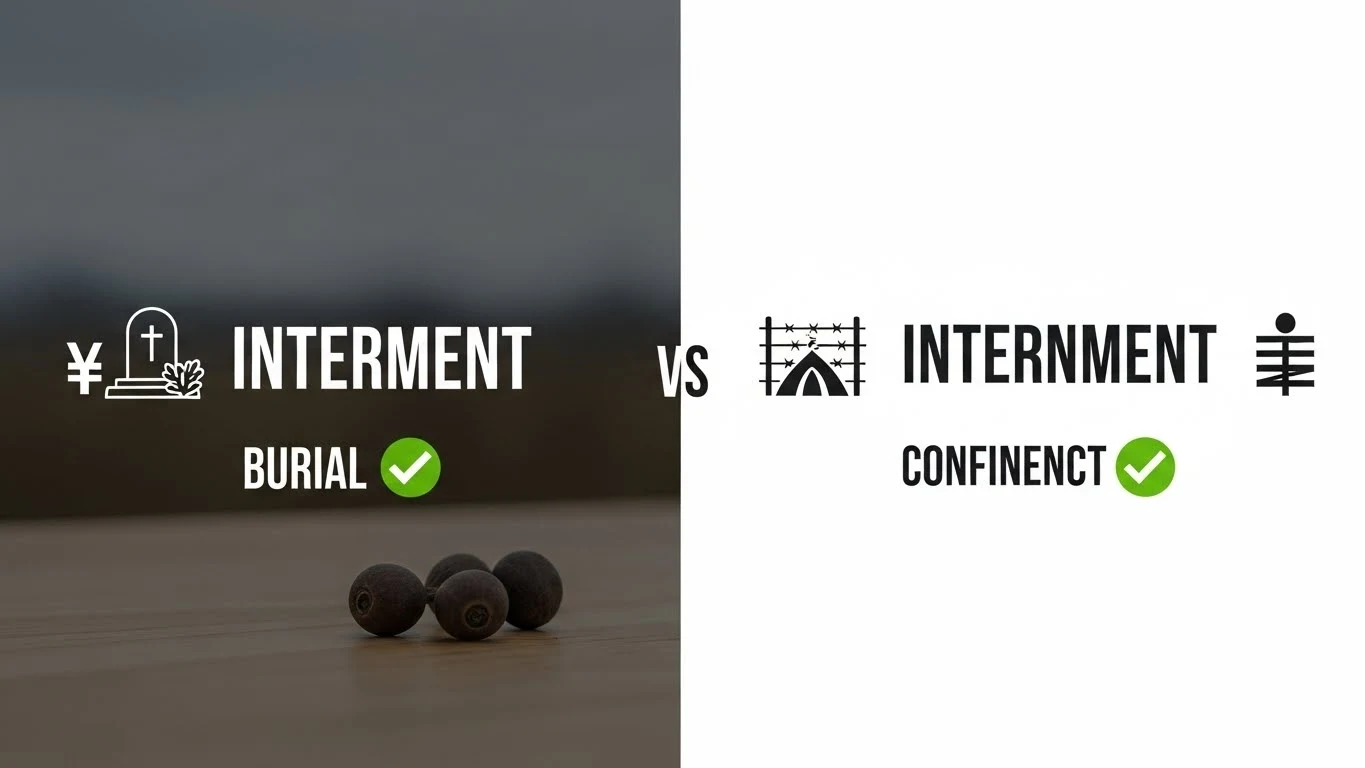 Interment or Internment :Difference and Which One Is Correct?