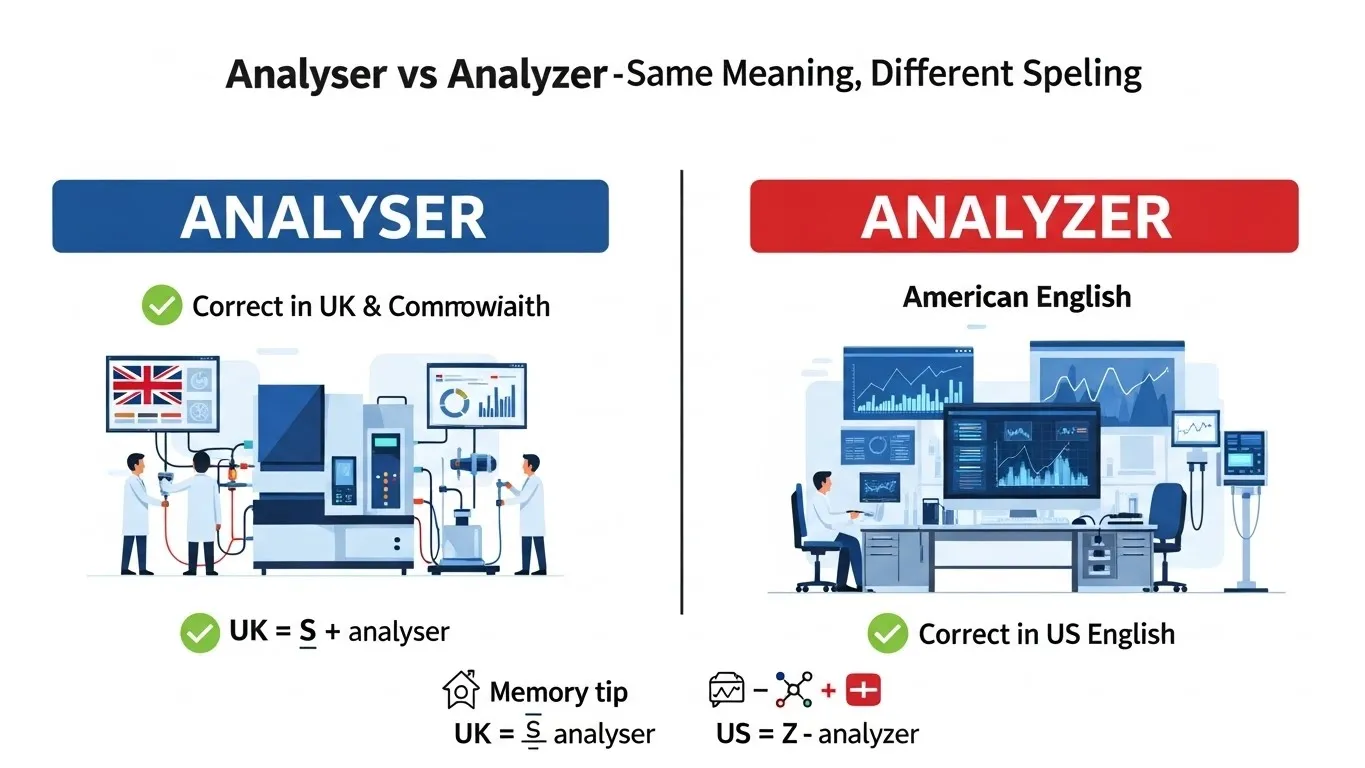 Analyser or Analyzer : Which Spelling Is Correct?