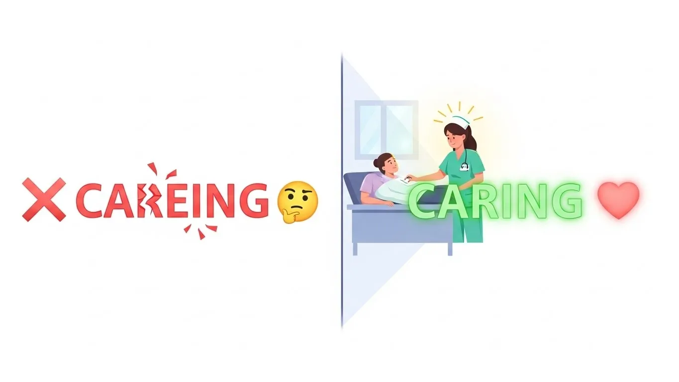 Careing vs Caring Explained: Correct Spelling and Usage