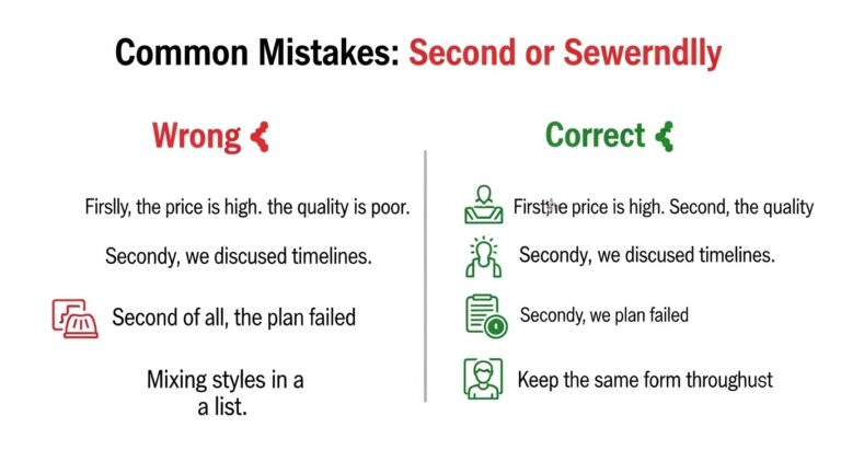 Second vs Secondly: Which One Is Correct in Formal Writing?