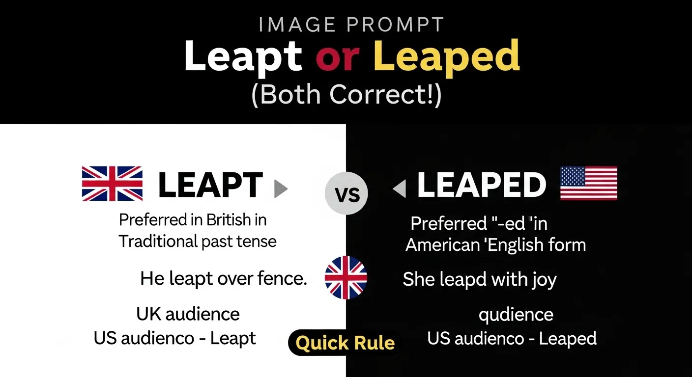 Leapt or Leaped: Which One Is Correct in 2026