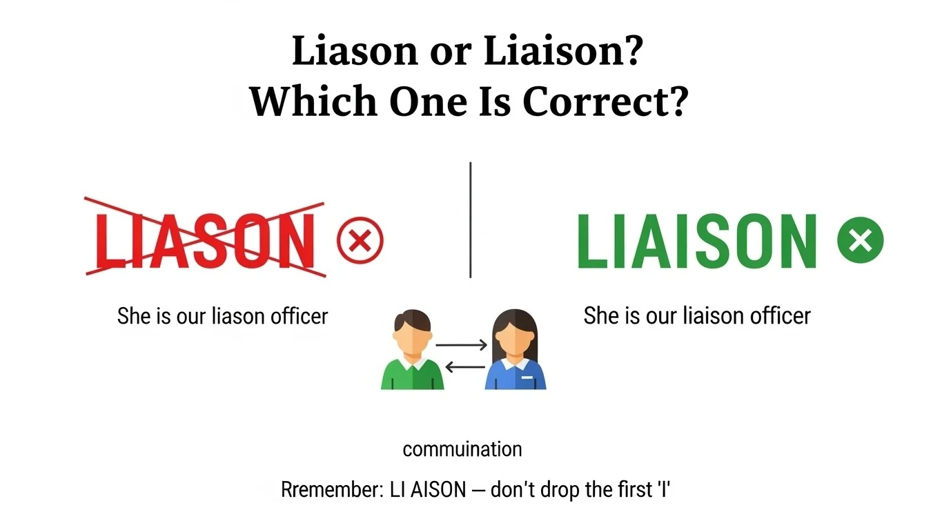 Liason or Liaison:Mean,Difference and Which One is Correct