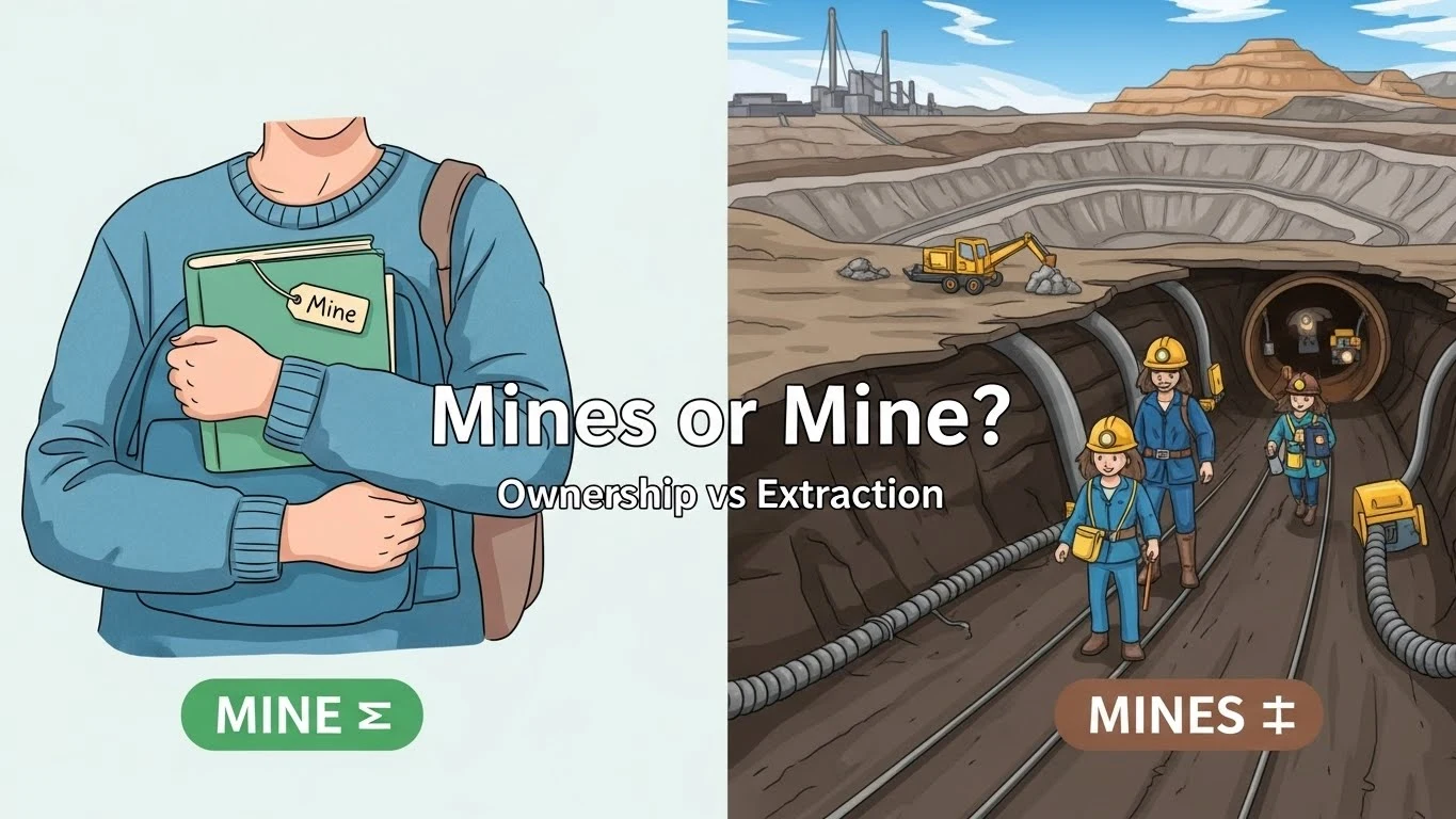 Mines vs Mine: Which One Is Correct in English?