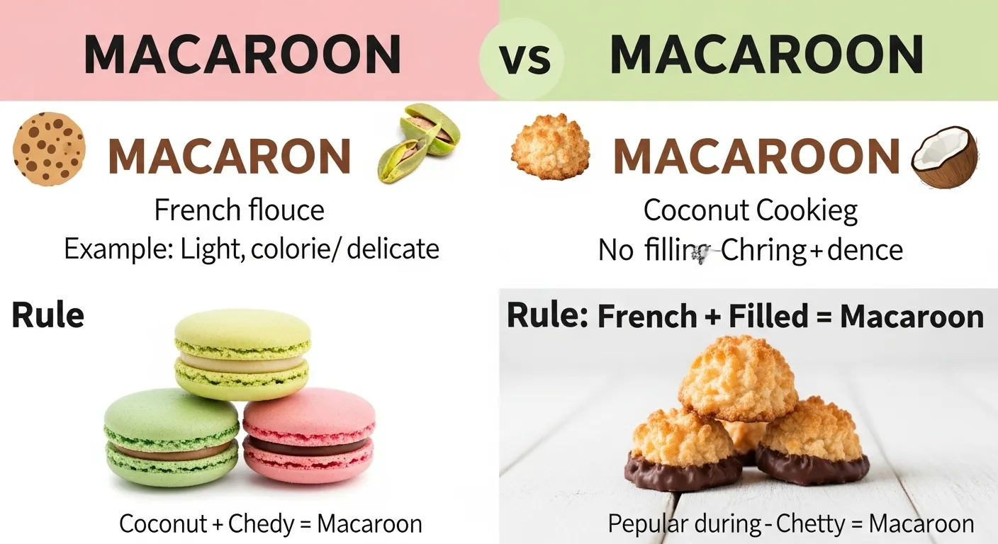 Macaroon or Macaron? The Sweet Difference Explained Clearly