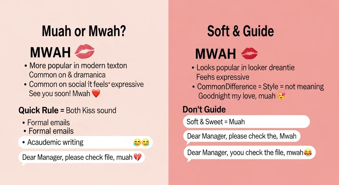 Muah or Mwah? The Cute Kiss Sound Explained Clearly in 2026