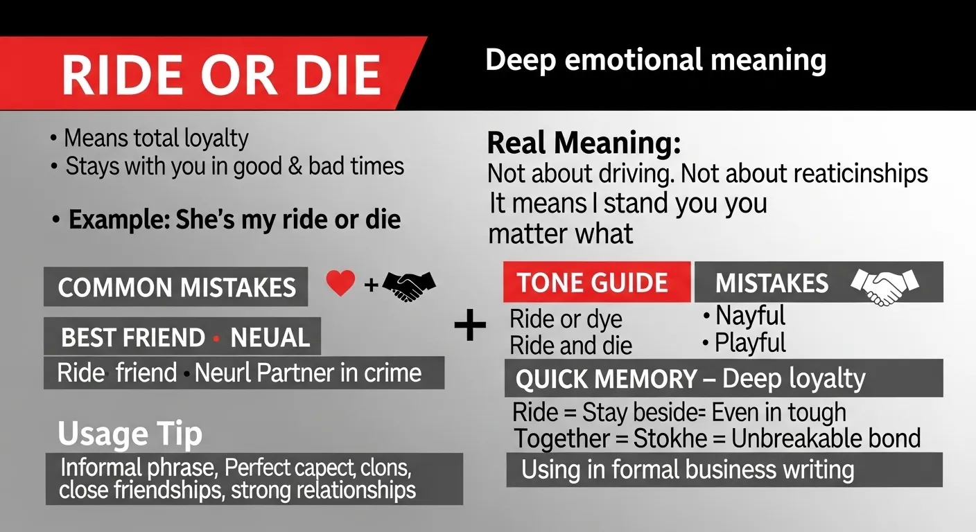 Ride or Die: Meaning, Origin,Examples and Correct Usage in 2026